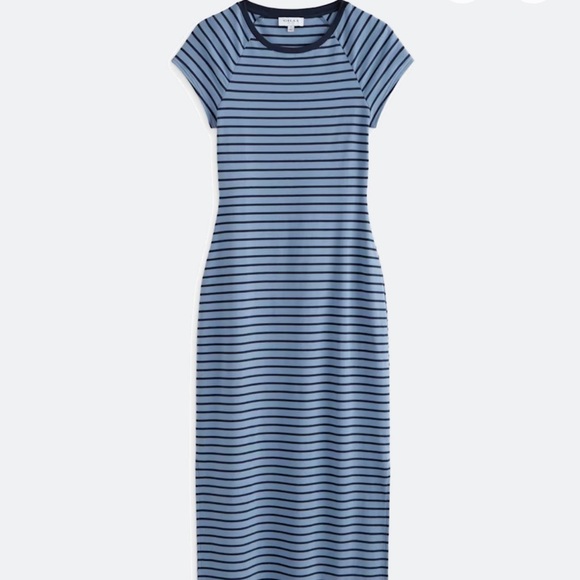 Gilli | Dresses | Nwt Gilli Navy Striped Maxi Dress | Poshmark